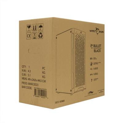 White Shark KUĆIŠTE GCC-2302 BULLET CRNOŠmit Electronic