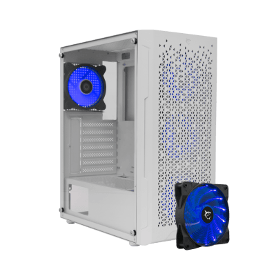 White Shark KUĆIŠTE GCC-2303 BULLET BIJELO + 4 Fan VECTORŠmit Electronic