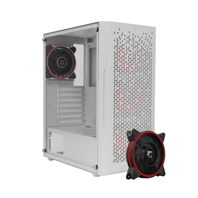 White Shark KUĆIŠTE GCC-2303 BULLET BIJELO + 4 Fan WARPŠmit Electronic